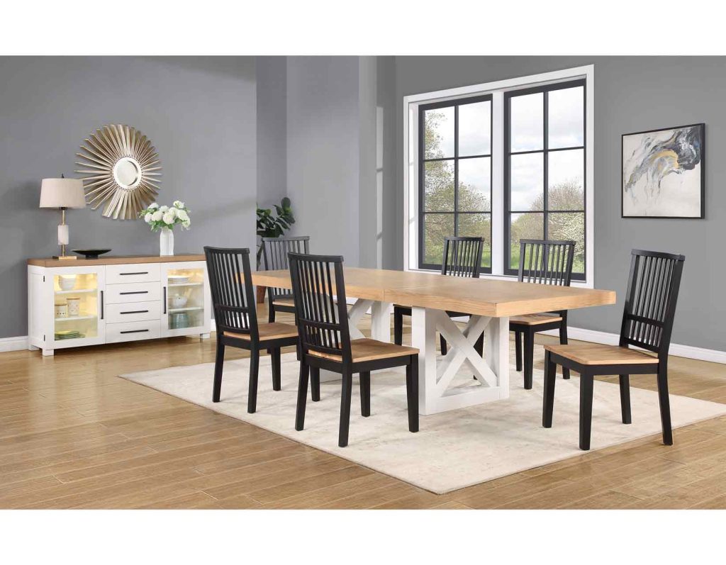 Magnolia 7-Piece 72-108-inch Dining Set(Table & 6 Side Chairs) - Steve ...