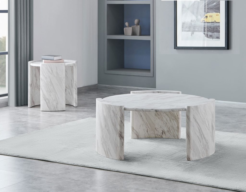 Merino Faux-Marble Cocktail Table Top - Steve Silver Company