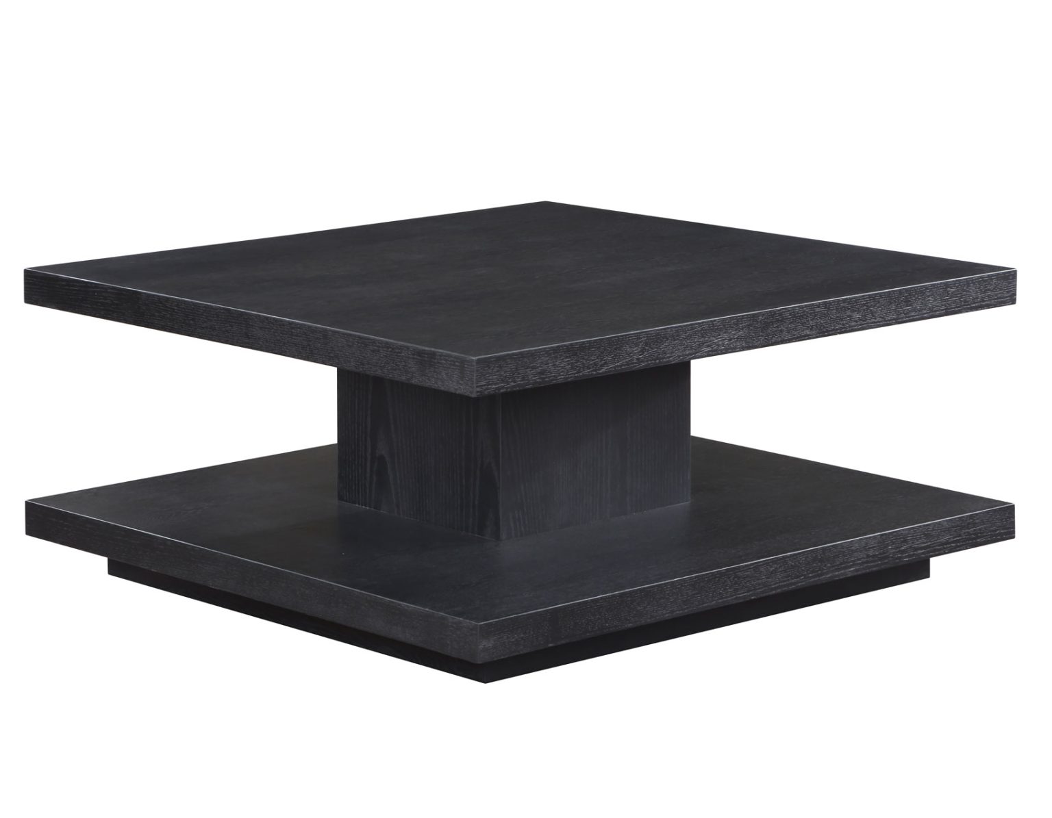 Canyon Cocktail Table with Casters, Black - Steve Silver Company