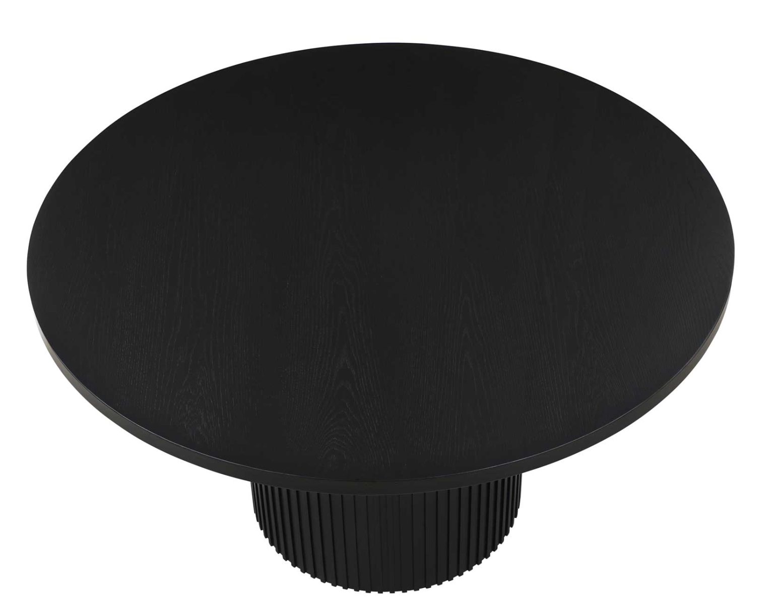 Colvin 52" Round Dining Table, Black finish - Steve Silver Company