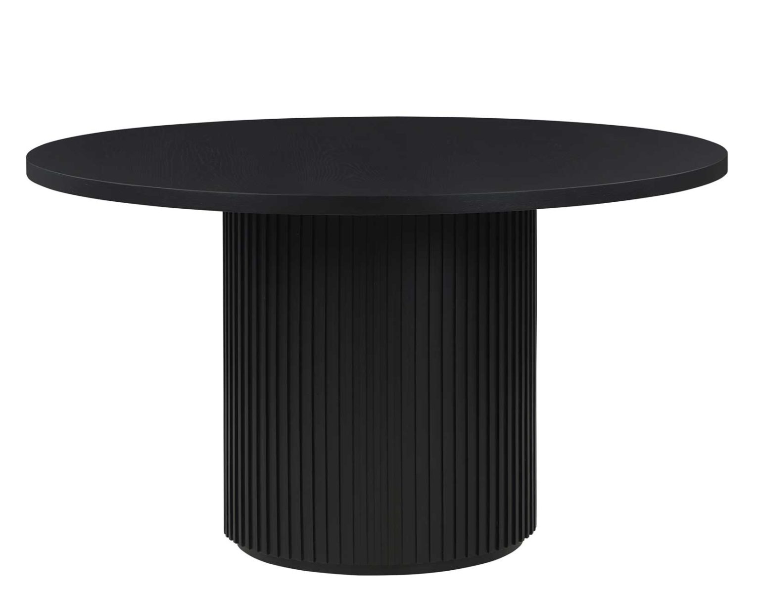 Colvin 52" Round Dining Table, Black finish - Steve Silver Company