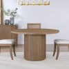 Colvin 52" Round Dining Table, Toffee finish - Steve Silver Company