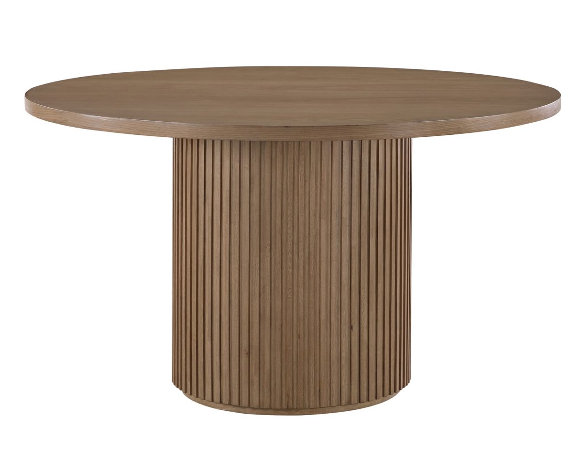 Colvin 52" Round Dining Table, Toffee finish - Steve Silver Company