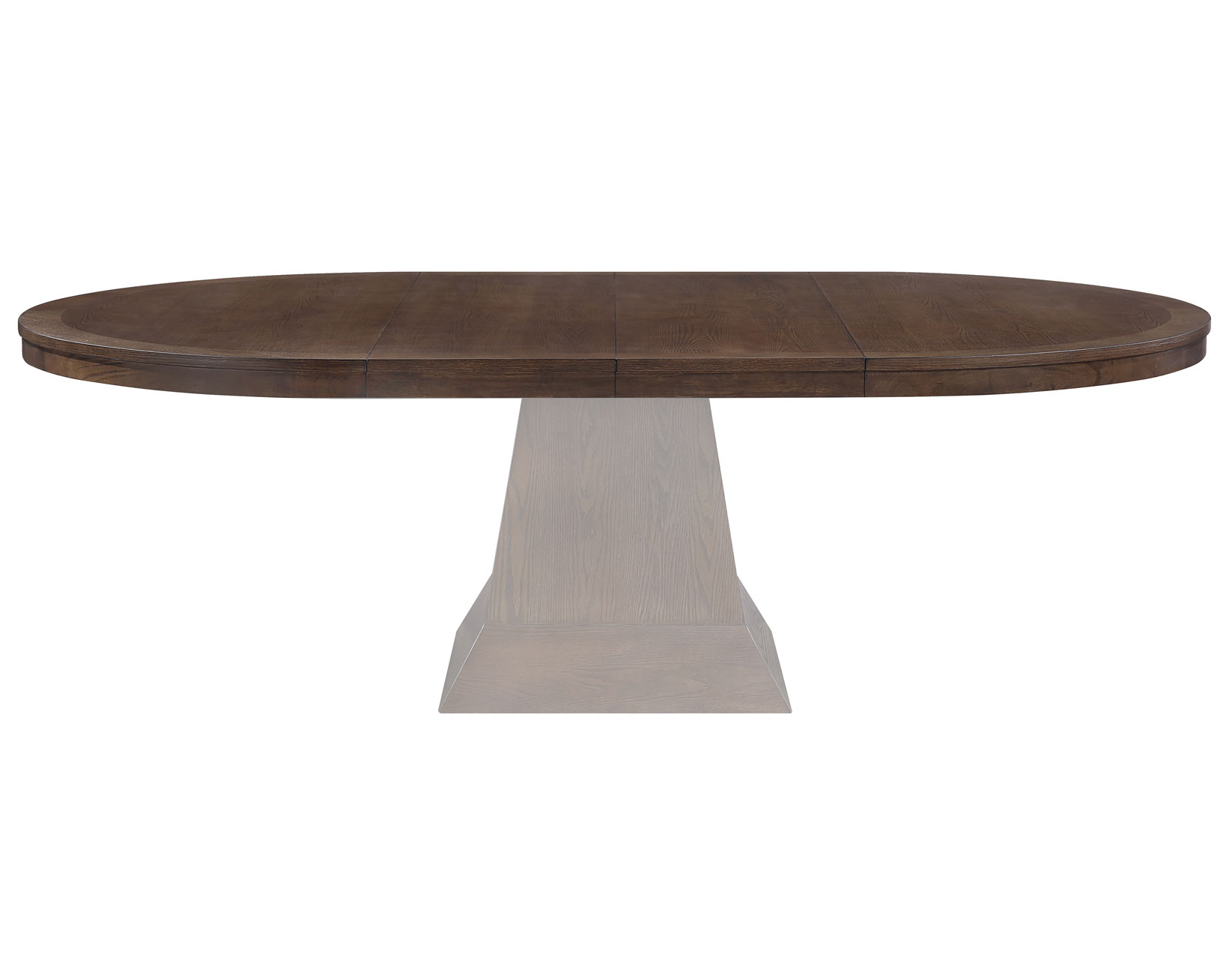 Vaughn 60-96" Dining Table Top w/2-18" Leaves, Coffee Finish - Steve ...